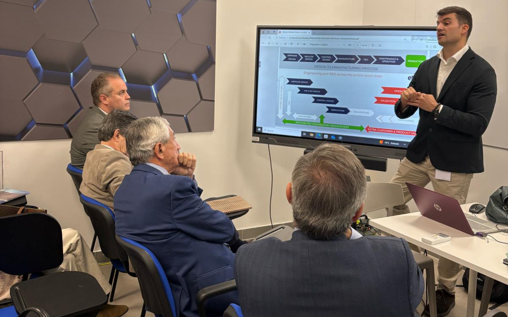La Junta Directiva de AESMIDE se reúne en la sede de ETRAIR - Aesmide